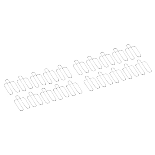 PATIKIL Cage Door Hooks, 20Pcs Stainless Steel Durable Cage Door Latch Buckle Hook for Locking and Fixing Rabbit Pig Poultry Cage, Silver
