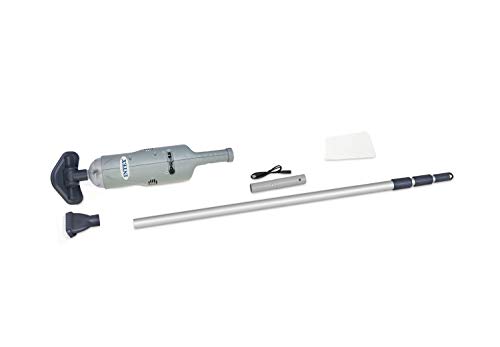 INTEX 28620EP Rechargeable USB Handheld Pool Vacuum: 94in Telescoping Aluminum Shaft β Waterproof Switch β Two Interchangeable Brush Heads β Shaft Adapter β 50min Battery Life