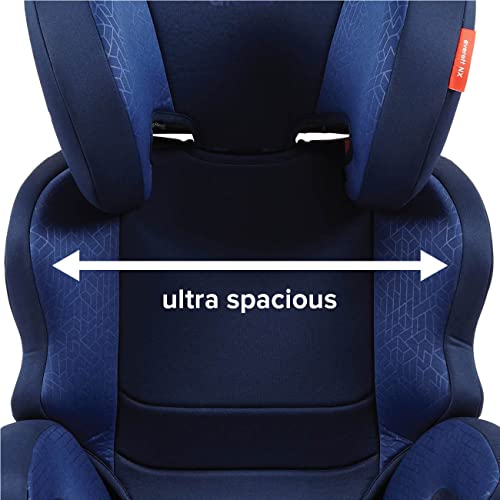 Diono Everett NXT High Back Booster Car Seat with Rigid Latch, Lightweight Slim Fit Design, 8 Years 1 Booster Seat, Blue
