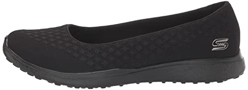Skechers Sport Women's Microburst One up Fashion Sneaker,black,8.5 W US