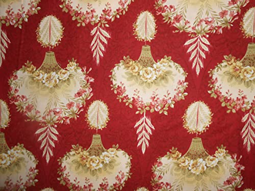 Material Maven Easy Quilt Kit Nine Patch Star Lily Burgandy & Brown/Precut/Ready to Sew!!, Multi Color, 69x69