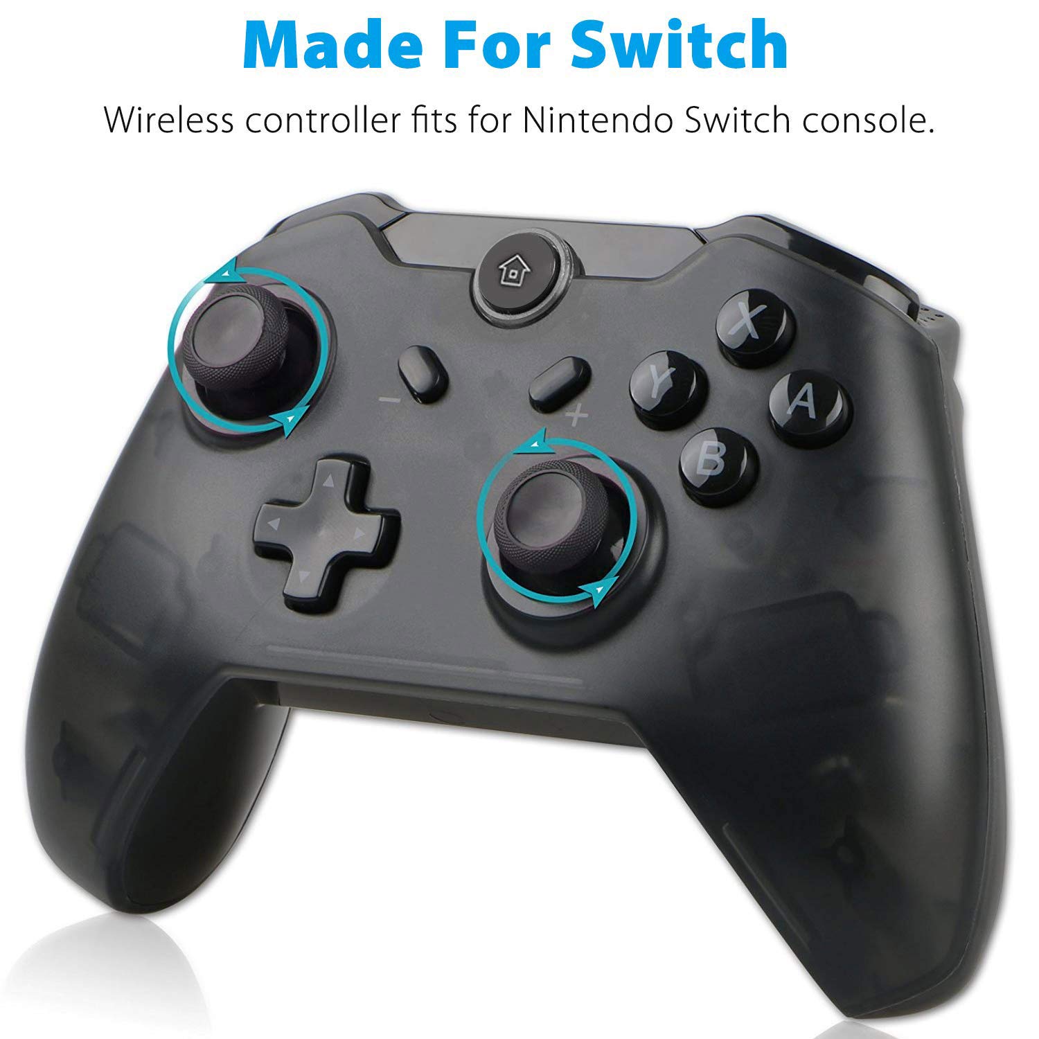 EEEkit 2 Packs Wireless Pro Gaming Controller, Gamepad Joypad Remote Console for PC Windows 7/8/10, Nintendo Switch & Switch Lite, w/USB Type C Charging (Newest Version 7.0.0)
