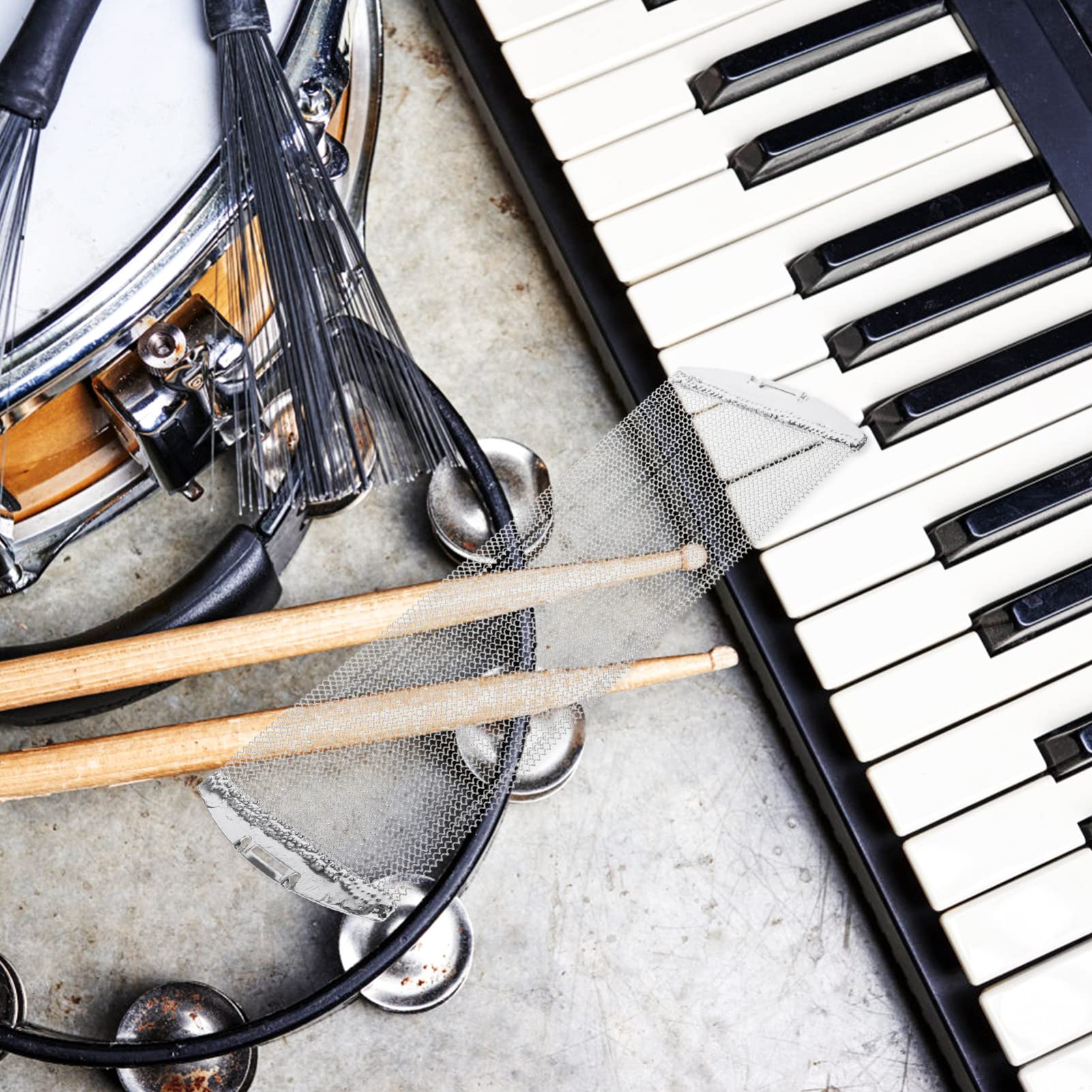 ERINGOGO 42 Snare Drum Universal Snare Wires Percussion Kit Drum Snare Strand Cajon Accessories Percussion Instrument Accessory Snare Replacement Wire Equalizer Belt Sleeve Stainless Steel