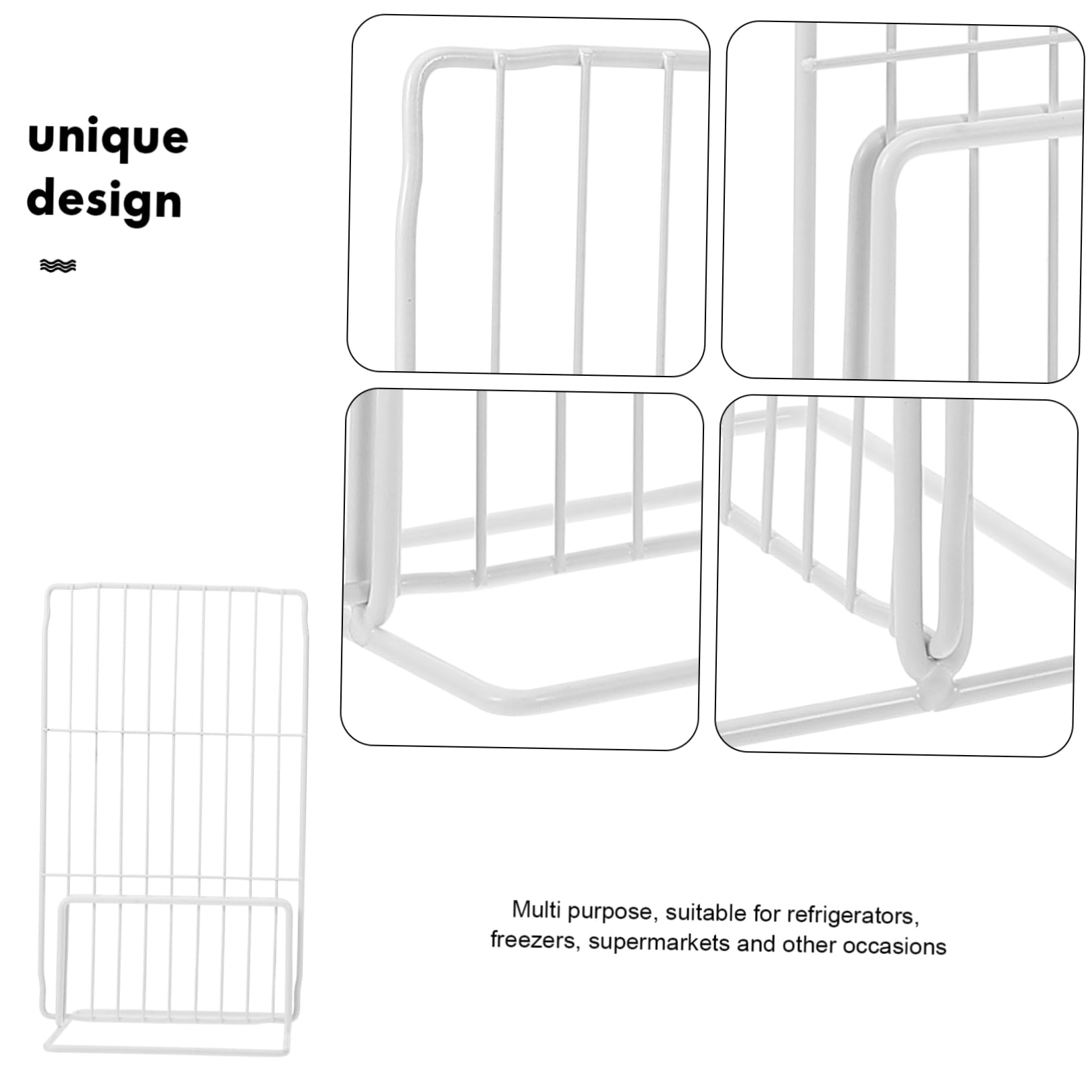 MOLUCKFU 2pcs Deep Freezer Dividers for Chest Freezer Wire Separator Mesh Shelf Organizer Storage Separators