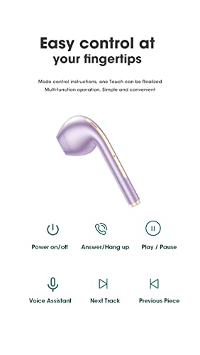 Homztil Ethic 6 TWS Bluetooth Headphone Earphone LED Battery Display Stereo Wireless Headset Earbuds in Ear Handsfree Ear Buds