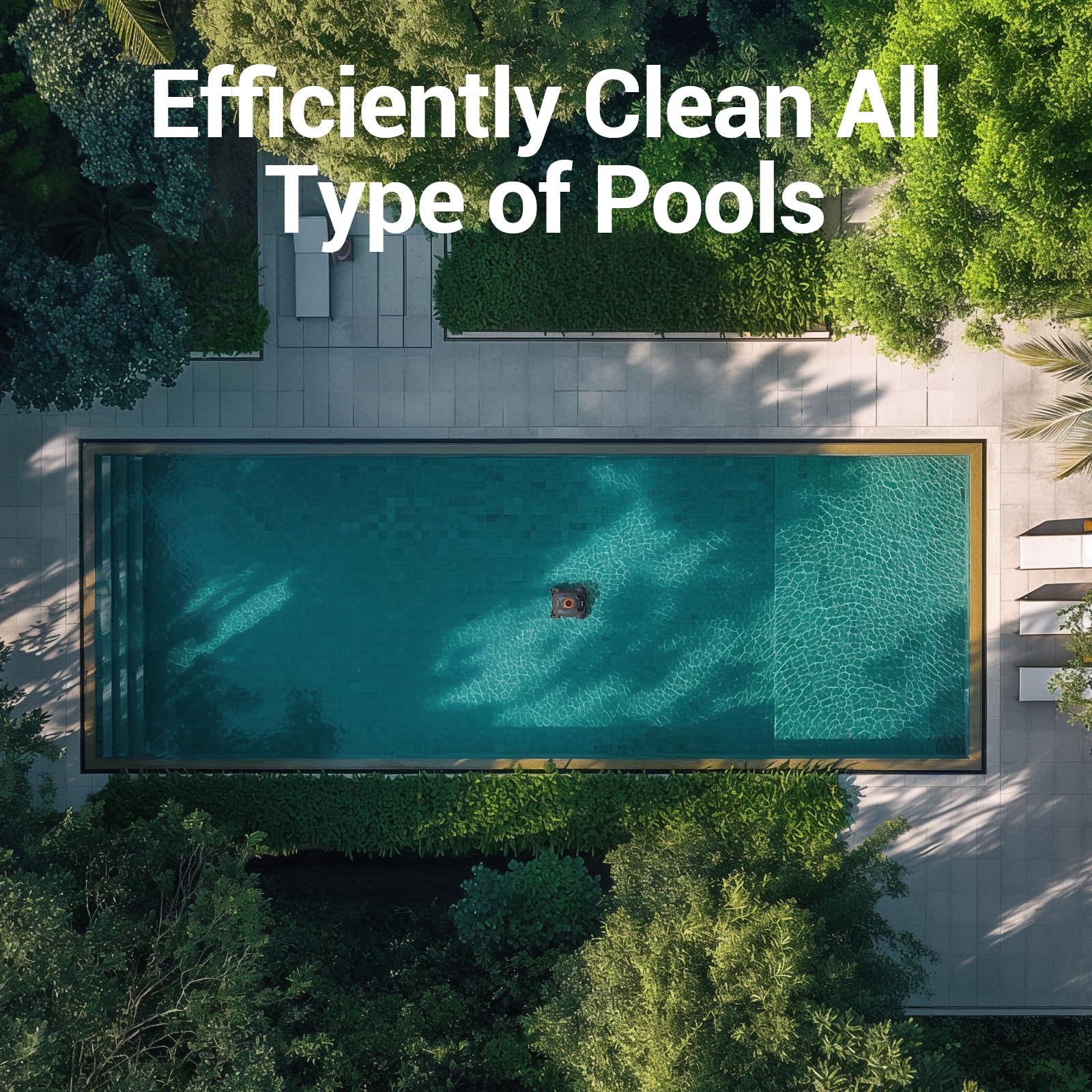 Gosvor Pivot Cordless Robotic Pool Cleaner, Wall Climbing, Triple-Motor, Extended Battery Life, Self-Parking, Automatic Pool Vacuum for Inground &Above Ground Pools Up to 65 FT in Length,Grey