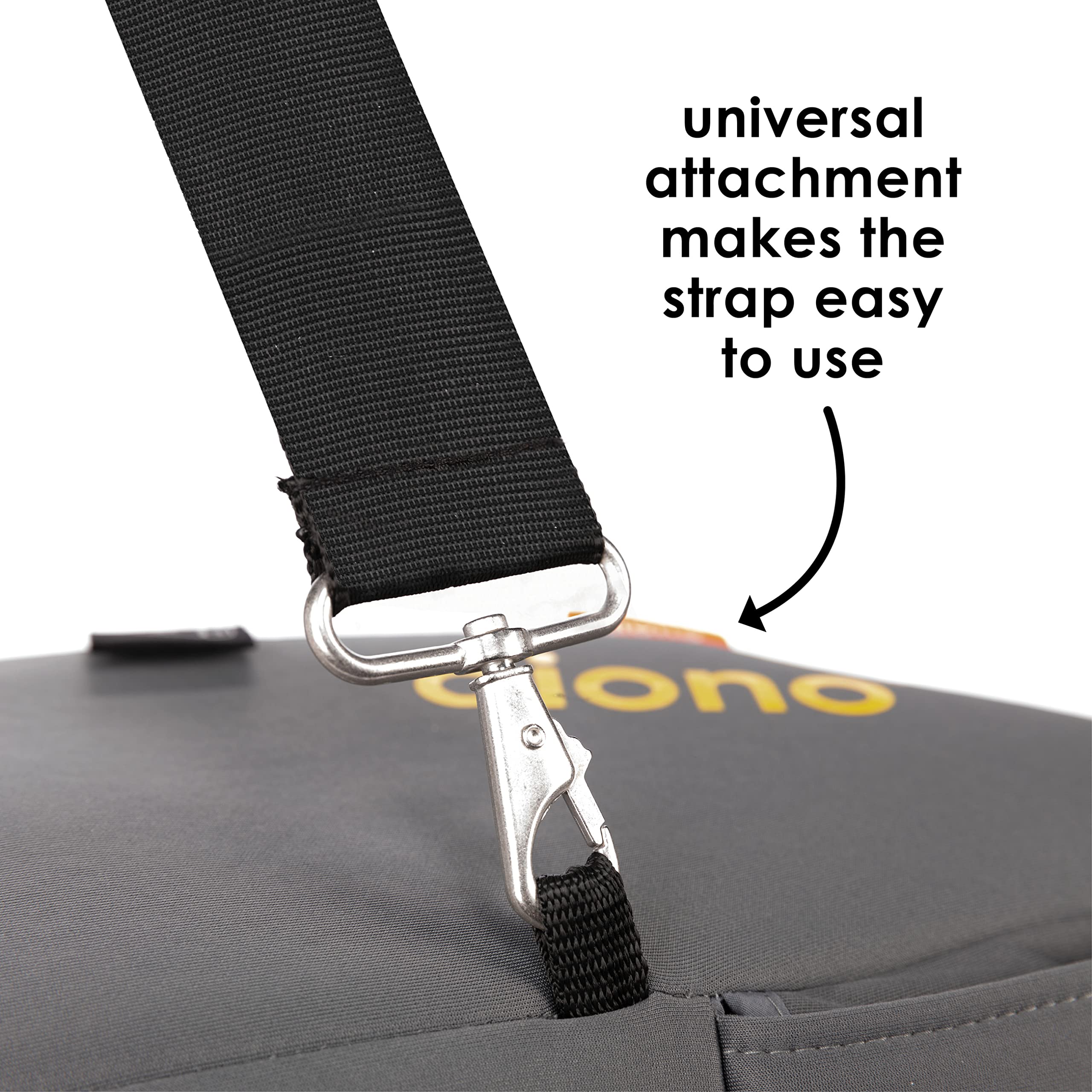 Diono Radian and Rainier Car Seat Carrying Strap, Adjustable Padded Strap, Made from High Strength Material, Black