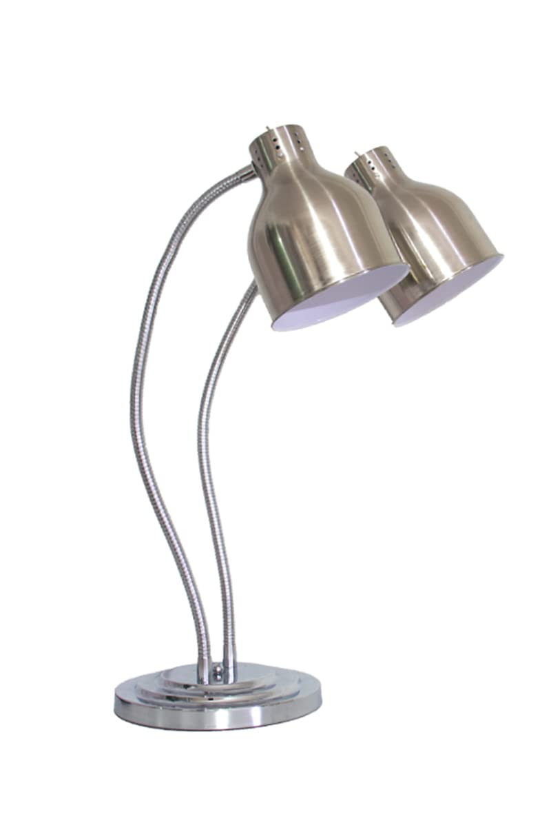 Food Heat Lamp Food Warmer Lamp for Food Warming Restaurant Buffet Home (Silver)