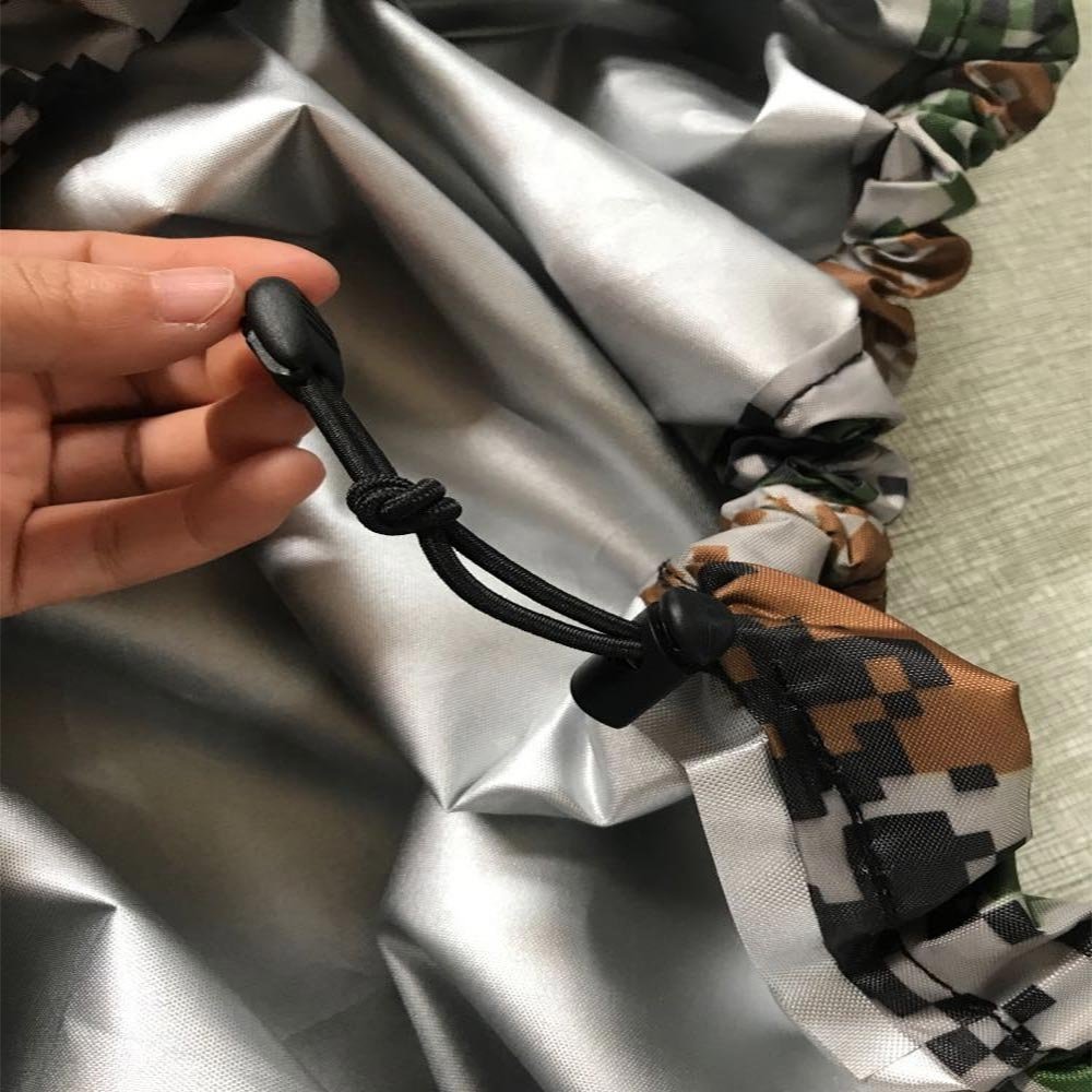 Dulcii Universal Camouflage Kayak Canoe Boat Waterproof UV Resistant Dust Storage Cover Shield, 6 Size to Choose (4.0-4.5m/13.0-14.7ft)