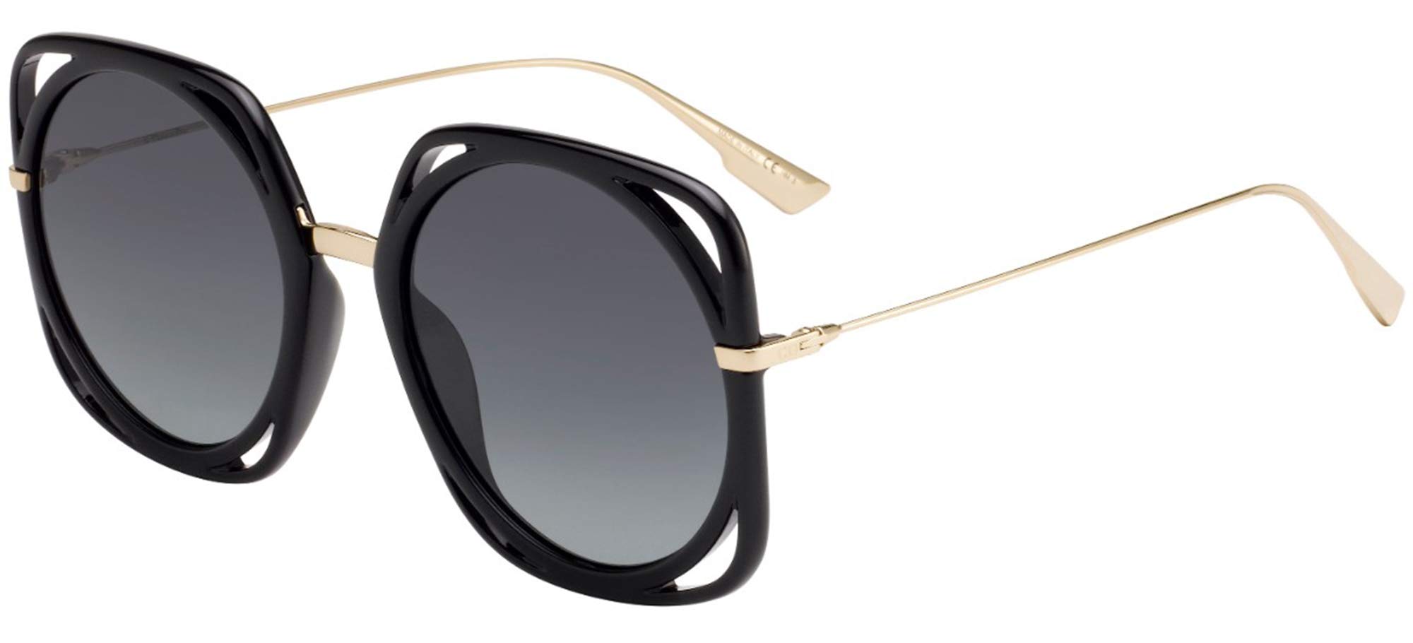 Dior 202219-02M2 Sunglasses BLK GOLD w/GREY AS 56mm