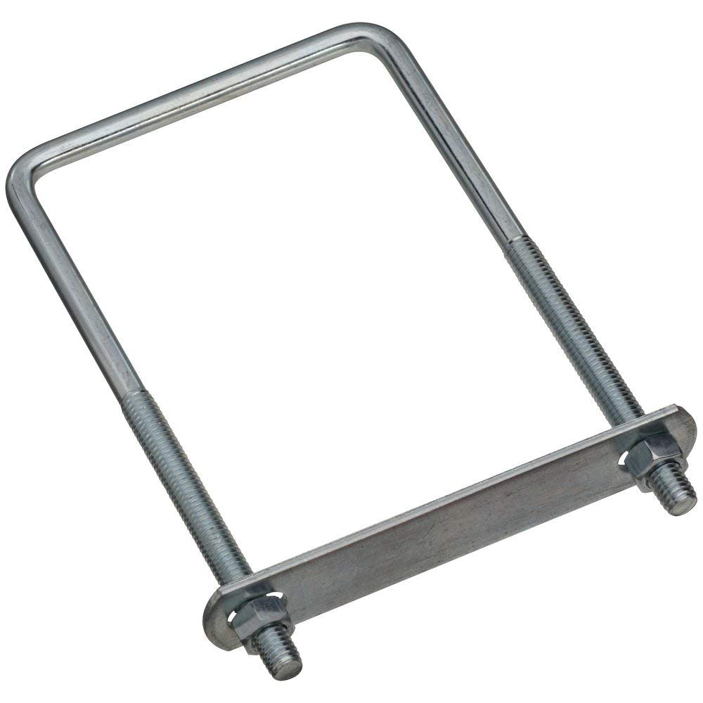 Square U-Bolt Zn3/8x4x7 (4) 3/8-16 Thread, 3-3/4 in L Thread metal objects 0