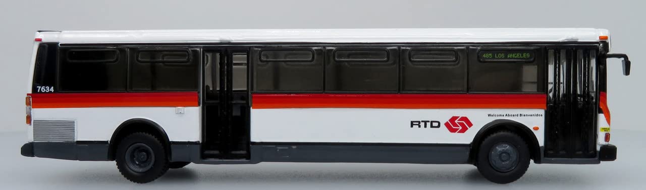 Grumman 870 Transit Bus-RTD-Los Angeles California Iconic Replicas 1/87 Scale New in The Box 5" Long