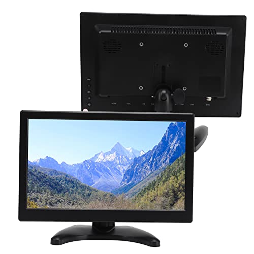 Garsentx 11.6 Inch LCD Monitor Multimedia Interface Portable 1080P HD Color Display with Speaker Remote Control Compatible with LaptopPC Console, USB C,Mini HDMI
