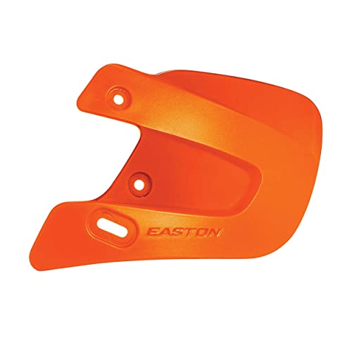 Easton Baseball Batting Helmet Extended Jaw Guard Right Handed Batting Helmet, Orange, Senior