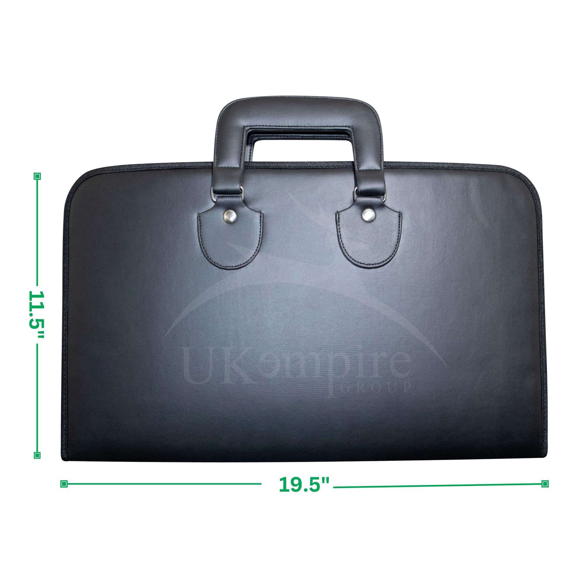 Masonic Apron + Collar Half Case (Black Leather) – Freemason Carrying Bags