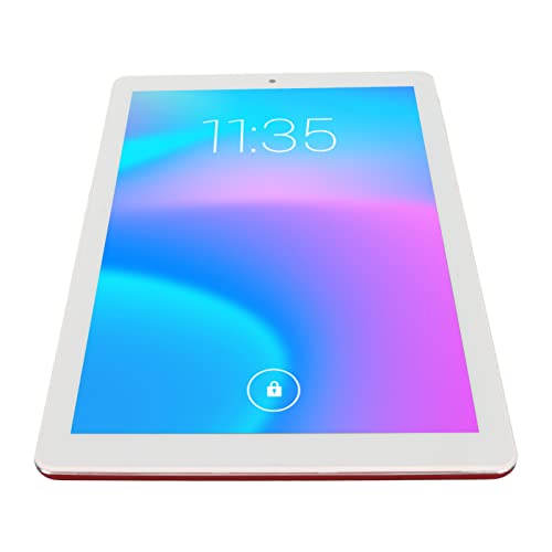 lonuo Call Tablet, for 11.0 1960x1080 IPS 2.4G 5G WiFi Dual Band 10.1 Inch Tablet 6GB RAM 128GB ROM Red to Work (US Plug)