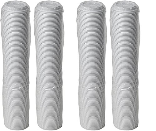 Dixie D9542W Dome Lid for 10/16 Ounce PerfecTouch Cups and 12/20 Ounce Paper Hot Cups, White. 200 Lids (4 x 50 Packs)