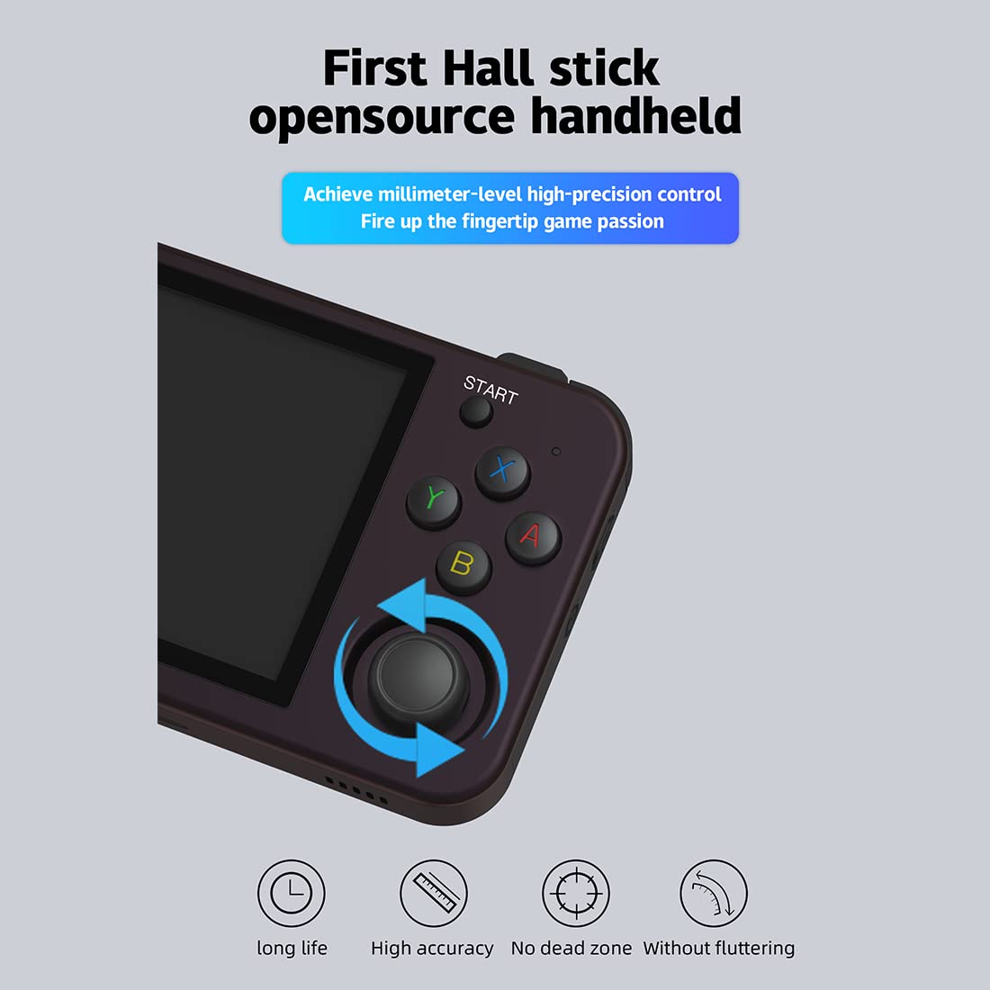 FUNDE RG353M Handheld Game Console Retro Arcade with Built-in 15000 Games, 3.5 Inch IPS Screen Compatible with Linux/Android11 Portable Video Game Console, 16G+64G, 3200mAh