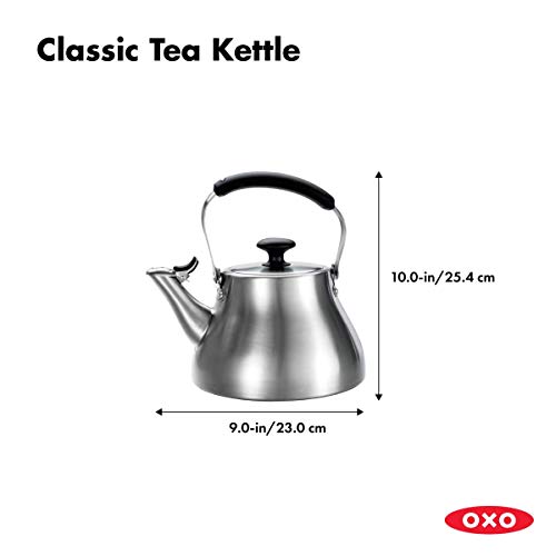 OXO BREW Classic Tea Kettle - Brushed Stainless Steel