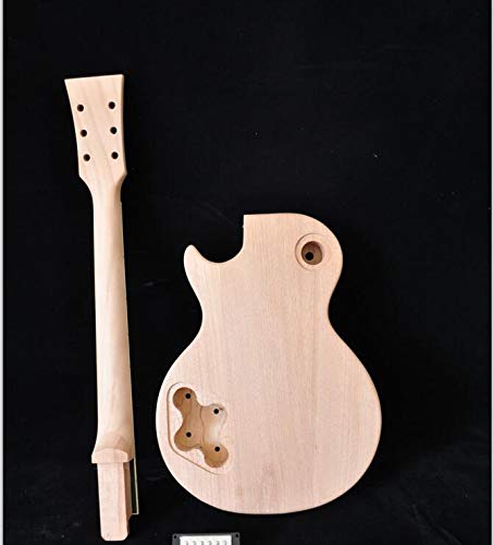 DIY Electric Guitar kit Solid Mahogany with Flamed Maple Veneer Top Rosewood Fingerboard