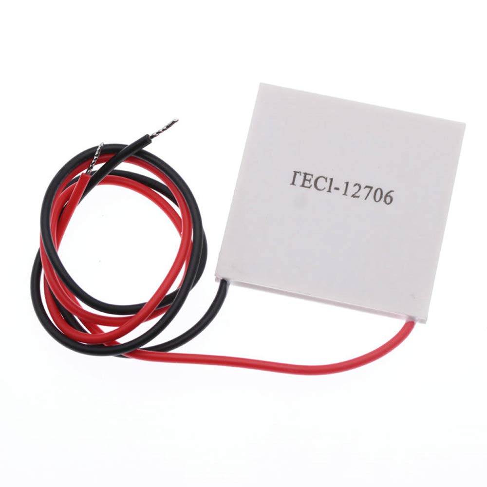 DAOKI 2 Pcs TEC1-12706 12V 6A 60W Thermoelectric Cooler Cooling Peltier Plate Module 40 x 40 mm Semiconductor Refrigeration with 2Pcs Thermal Conductive Pad