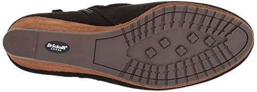 Dr. Scholl's Shoes womens Create Ankle Boot, Black Microfiber, 8.5 US