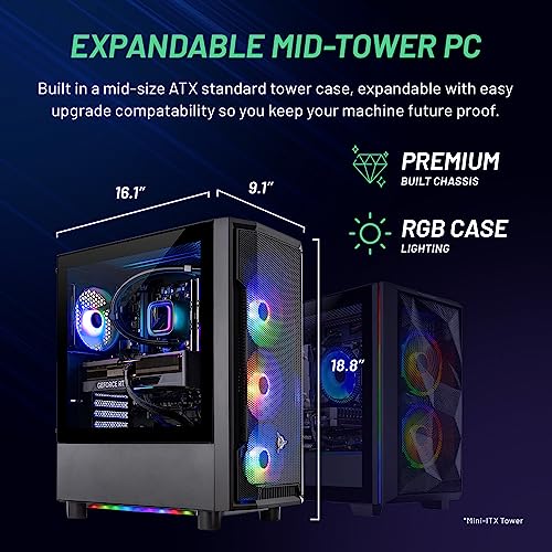 Skytech Gaming Shadow Gaming PC Desktop β AMD Ryzen 7 5700X 3.4 GHz, NVIDIA RTX 3060, 1TB NVME SSD, 16GB DDR4 RAM 3200, 600W Gold PSU, 11AC Wi-Fi, Windows 11 Home 64-bit