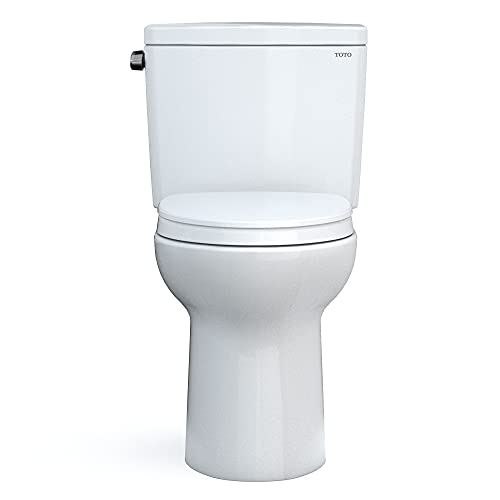 Drake 2-Piece 1.6 GPF Single Flush Elongated ADA Comfort Height Toilet w/ 10in Rough-In in Cotton White, Seat Included