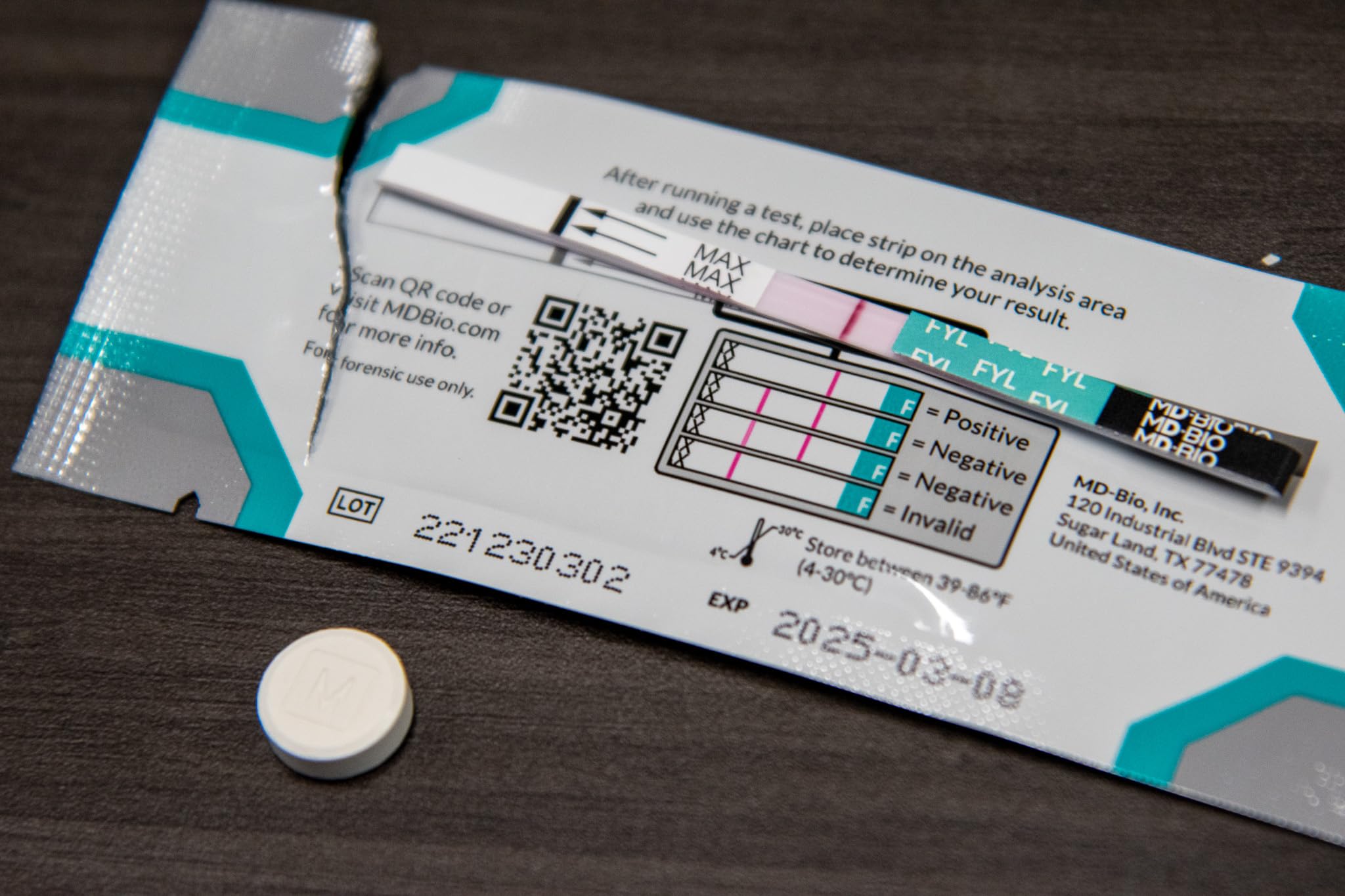 MD-Bio Fentanyl Test Strips | Fast and Reliable | Highly Sensitive Fentanyl Testing | Easy, Step-by-Step Instructions (5), Teal