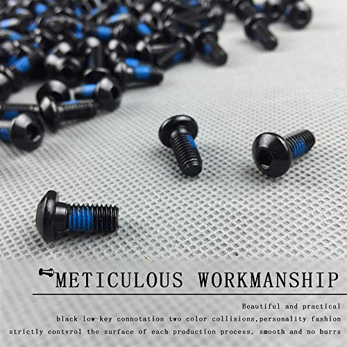 Disc Brake Screw - M5*12 Mountain Bike Disc Brake Fixing Screw with T25 Z-Wrench (Pack of 6), Black, M5*12