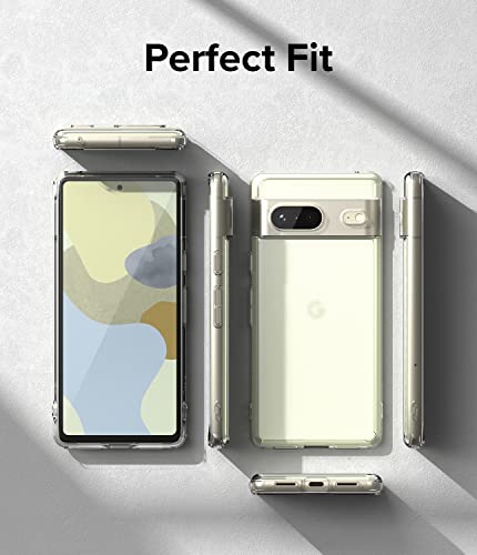 Ringke Fusion [Anti-Fingerprint Technology] Compatible with Google Pixel 7 Case 5G, Protective Sturdy Back Shockproof TPU Bumper Translucent Smudge Proof Cover for Women, Men - Matte Clear