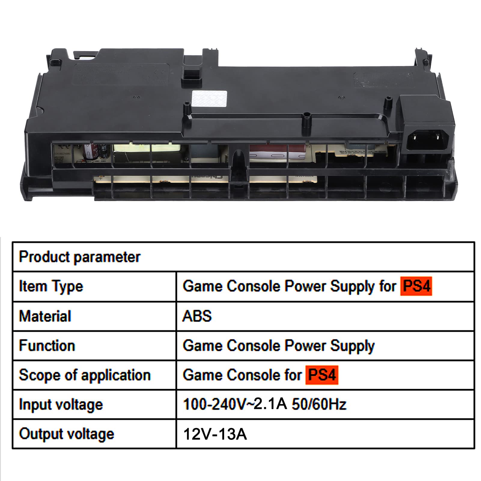Diyeeni Power Supply for PS4 PRO, Replacement Power Unit 300P1A, Game Console Power Supply Board for PS4 300P1A Series and for PS4 PRO Console