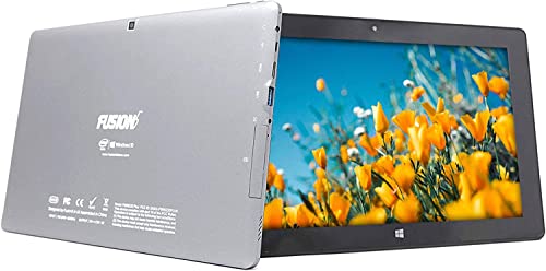 Fusion5 10" Windows 11 FWIN232 Plus S1 - Ultra Slim Windows Tablet PC (4GB RAM, USB 3.0, Micro HDMI, Quad-Core CPU, IPS HD Display, 5MP and 2MP Cameras, Bluetooth 4.0, Windows 11 Pro) (64GB)