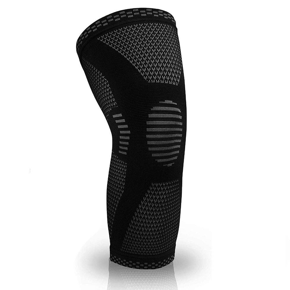 Dr.Pedi Knee Brace Compression Sleeve Injury Recovery Support for Running,Gym and Joint Pain Relief Black Xlarge