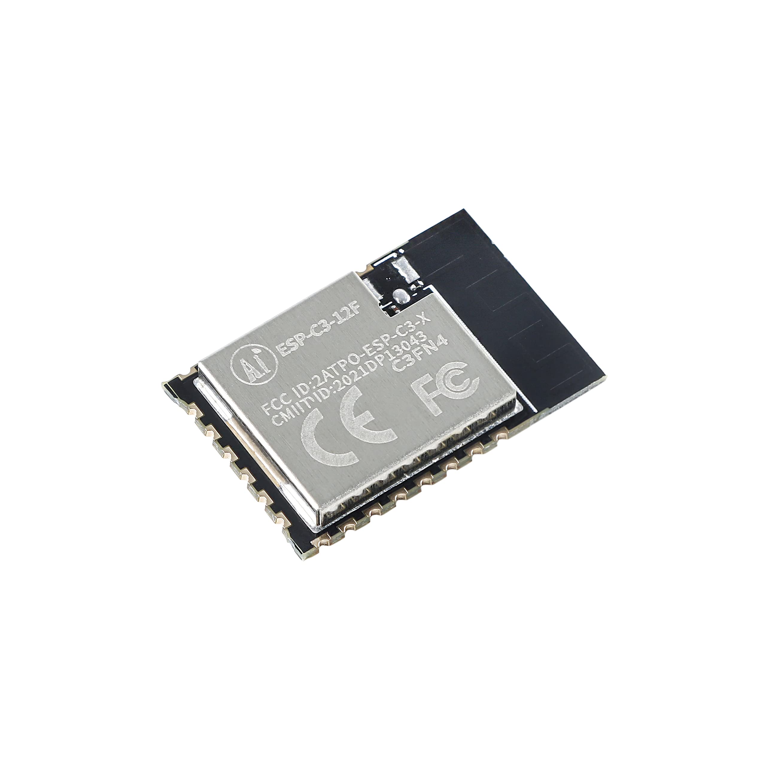 JESSINIE 5Pcs ESP-C3-12F WiFi Bluetooth Wireless Module ESP-C3 Wireless Transceiver Network Module Board Wireless Communication UART PWM SPI I2S I2C Peripheral Interfaces