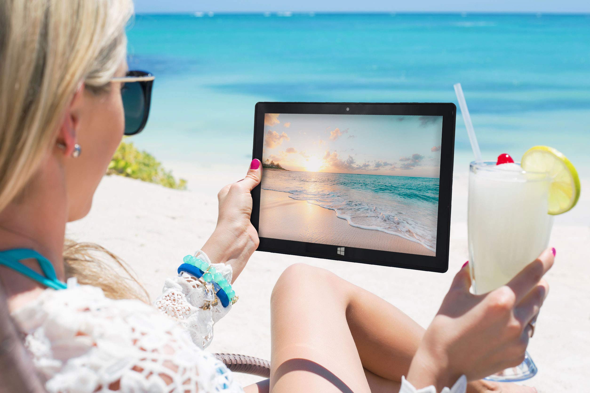 Fusion5 10" Windows 10 FWIN232 PRO S2 Ultra Slim Windows Tablet PC- (6GB RAM, 128GB Storage, 2MP Cameras, Full HD Windows 10 Professional Tablet PC)