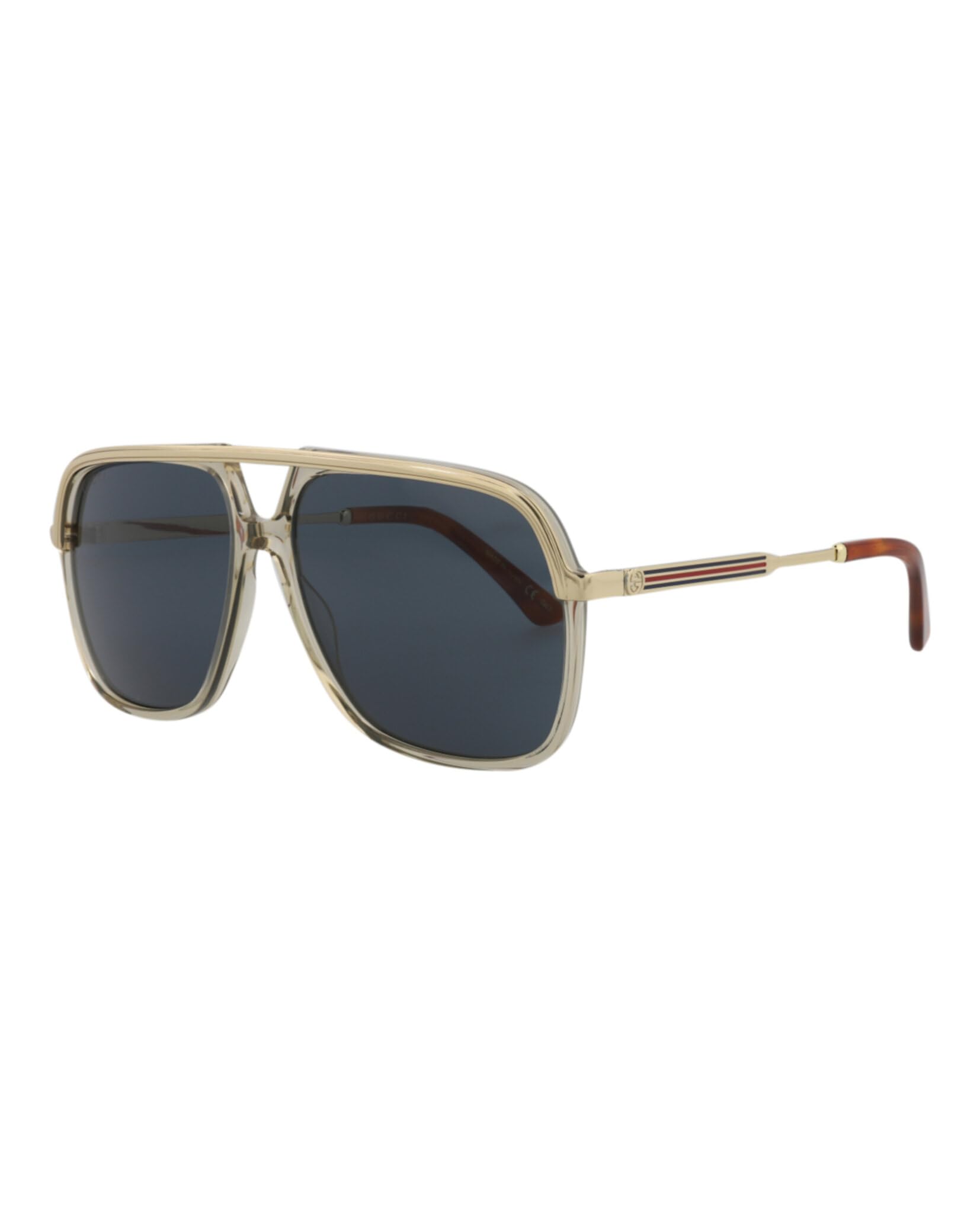 Gucci Aviator Sunglasses β Luxury Designer Eyewear with Acetate Frame β Classic Aviator Shape with Polycarbonate Lenses β Exclusive Fashion Accessory with UV Protection