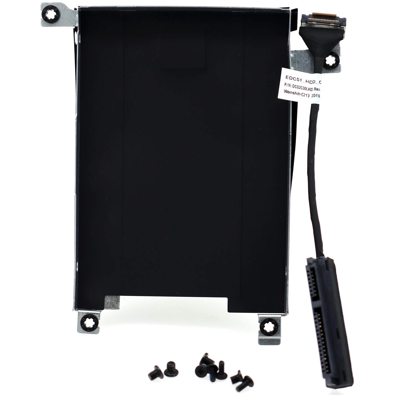 Deal4GO SATA Hard Drive Cable XY5F7 w/ 2.5" HDD Caddy Bracket ND8N9 for Dell Latitude 5500 5501 5502 5505 5510 5511 Precision 3540 3541 3542 3550 3551