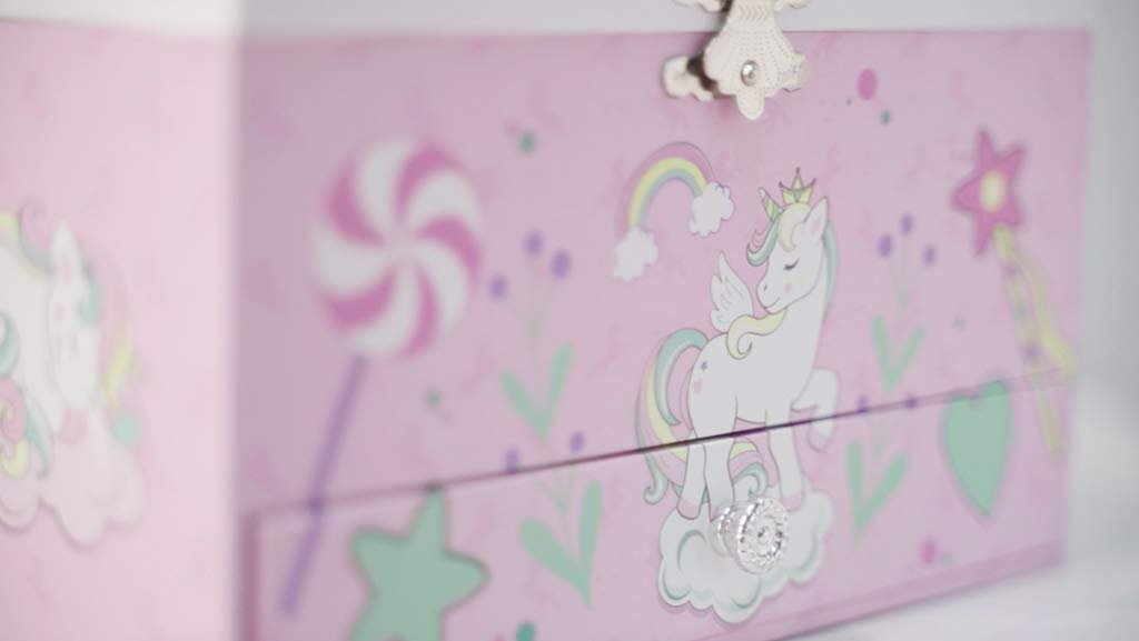 DIBSIES Personalized Musical Unicorn Jewelry Box