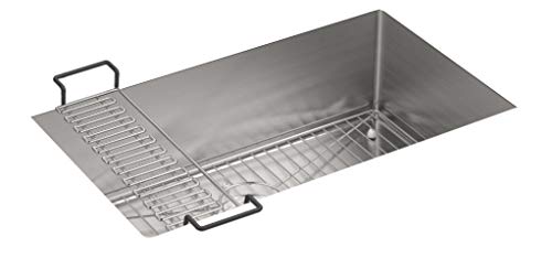Kohler K-5409-NA Strive 29-Inch x 18-5/16-Inch Undermount Medium SingleBowl Kitchen Sink, Stainless Steel