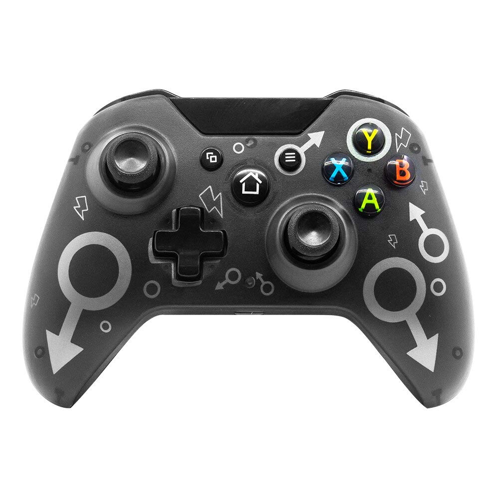 DRAGON SLAY N1 2.4GHz Wireless USB Game Controller for Xbox One, Xbox Series X, PS3, Windows PC, Dual Motor Vibration Gamepad (Black)