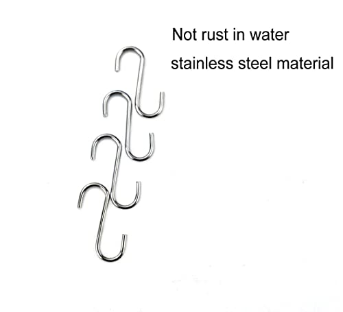 IDEALSV Stainless Steel S Hooks 200 Pcs Small S Shaped Hooks Christmas Ornament Hooks Jewelry Hooks 0.8 Inch Hanging Holder