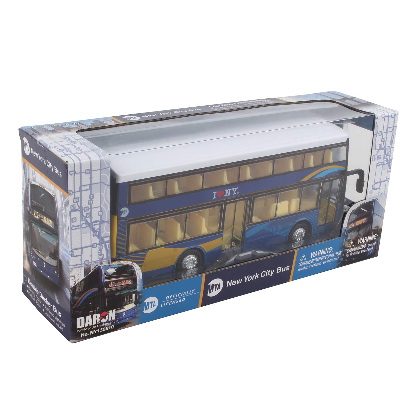 Daron Mta New York City Double Decker Bus 2019 New Medium