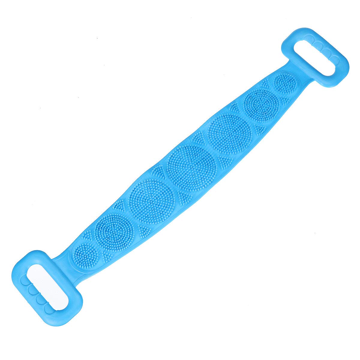 Multi-Colors Silicone Bath Towel Double-Sided Bath Rub Back Massage Body Cleaning Accessories (Color : Green)