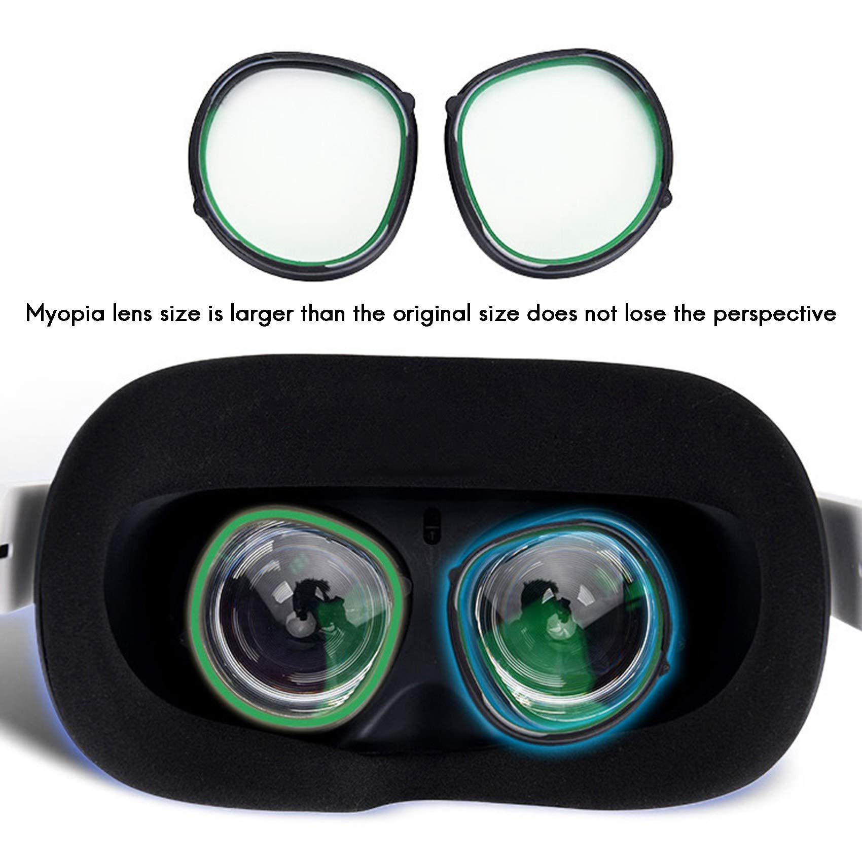 Haskoss for Anti Blue Light Magnetic Eyeglasses Lens with Protection VR Headset Accessories(0 Degree)