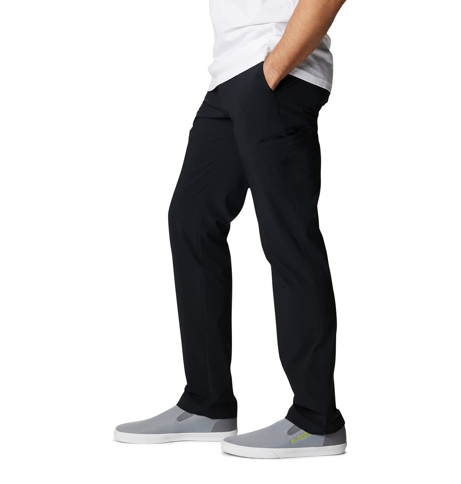Columbia PFG Men’s Terminal Tackle Fishing Pants, Stain Resistant, Sun Protection, Black, 38