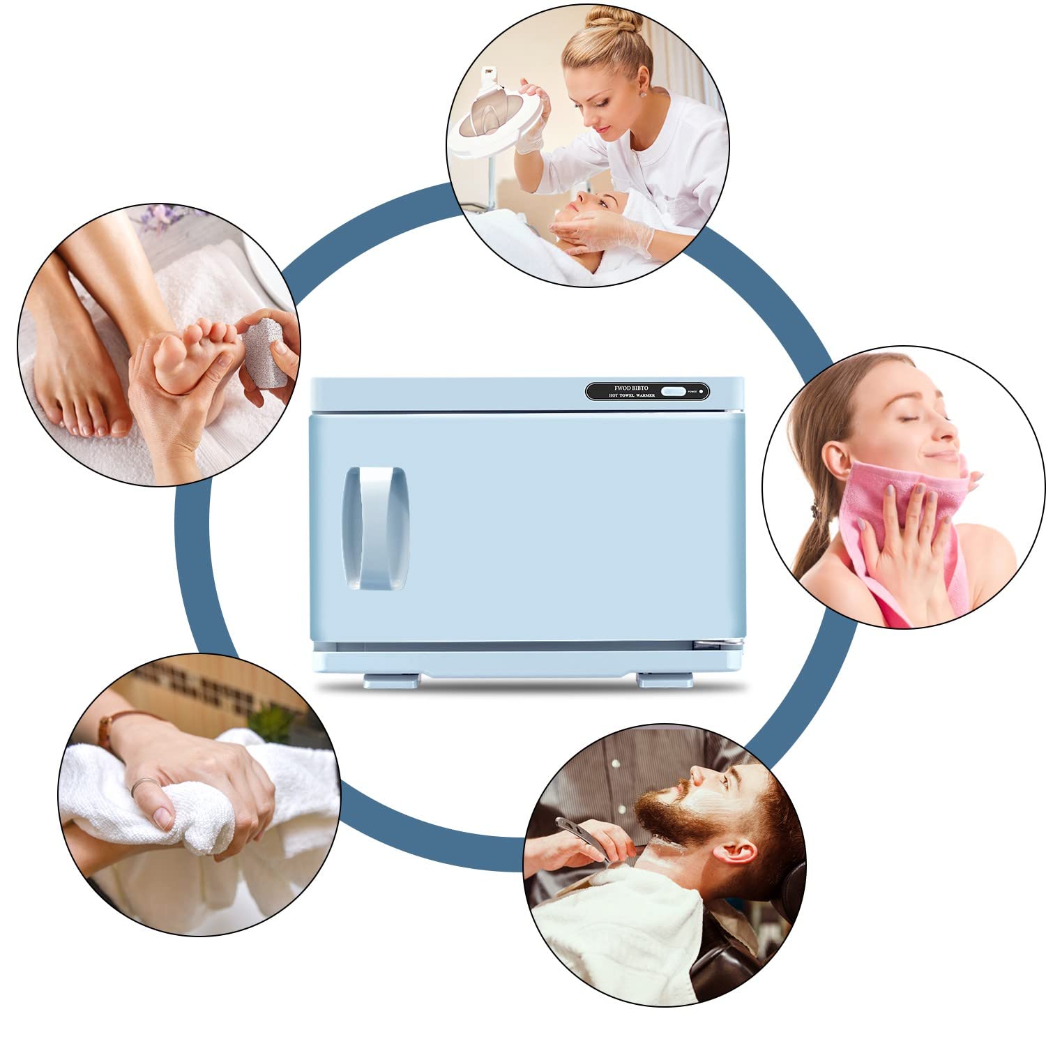 FWOD BIBTO Professional Towel Warmer, Hot Towel Warmer 8L for Salon and SPA use, Towel Warmer for Facial Towels…
