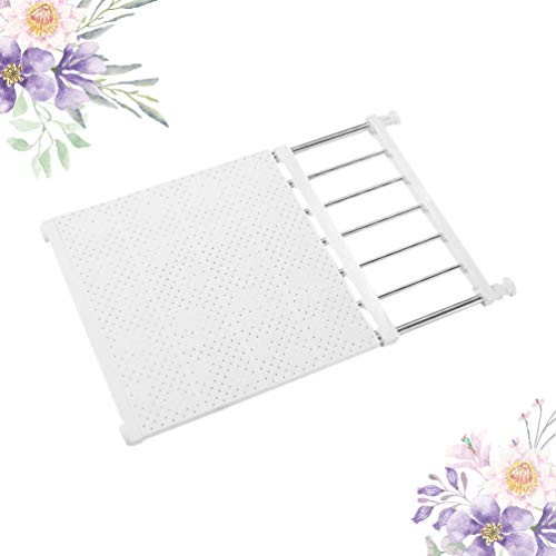 PATKAW Closet Shelf 1 Set Expandable Shelf Divider Separator Closet Tension Shelf Wardrobe Separator Racks for Closet, Wardrobe, Kitchen, Bookcase (3-90cm) Adjustable Locker Shelf