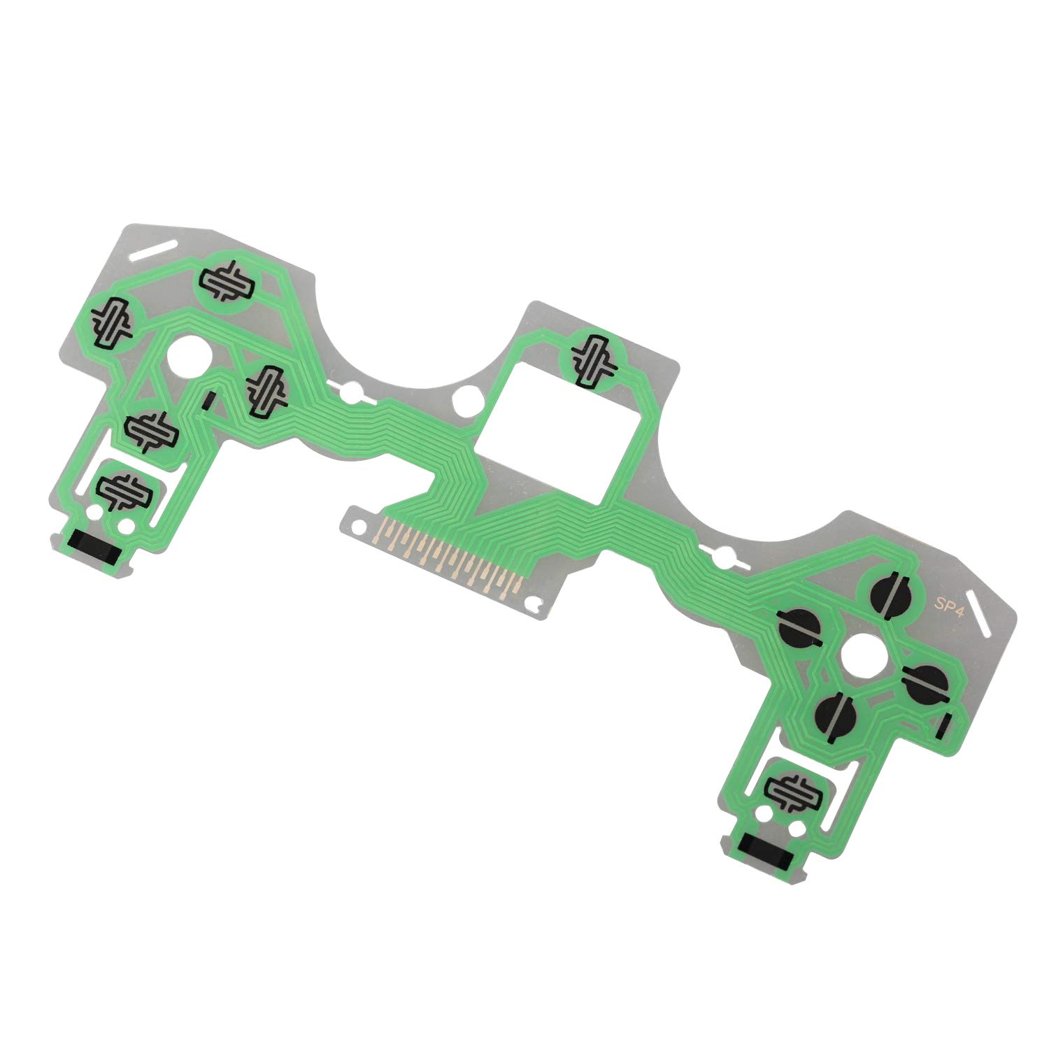 eJiasu PS4 Controller Parts, Replacement Handle Keypad Repair Pads Flexible Shake Controller Membrane Conductive Film for Sony PS4 Playstation 4 (2pcs)