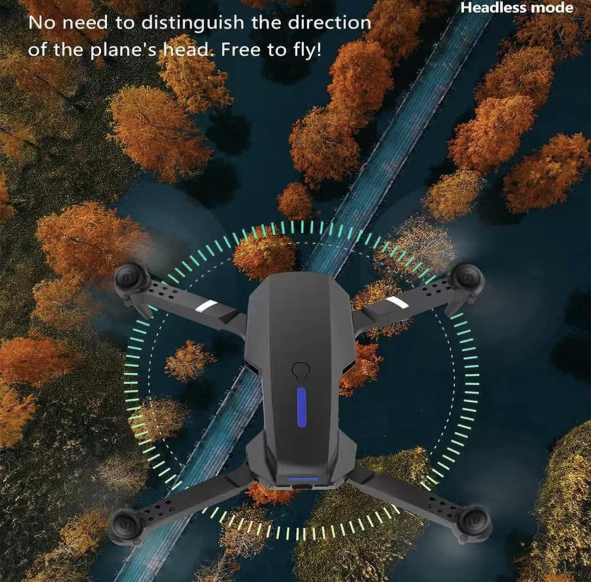 DEVKO 4K Drone With Dual Camera For Adults All Ages Recommended, Foldable RC Quadcopter, FPV Live Video In 4K, Altitude Hold, 360 Degree Flip, Best Drone Bundle